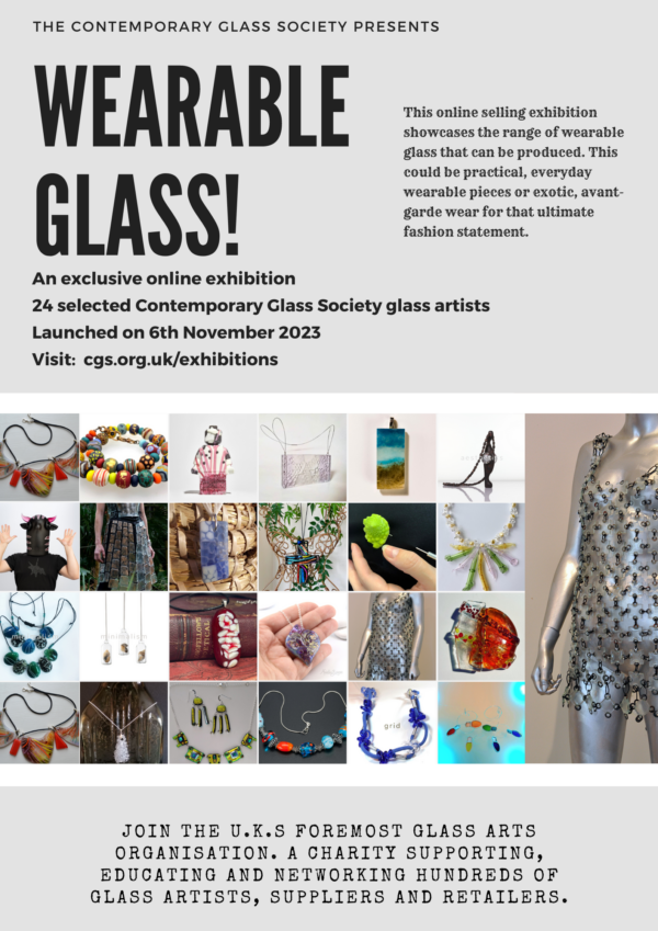 "Wearable Glass" Launched on 6th November 2023 - Contemporary Glass Society